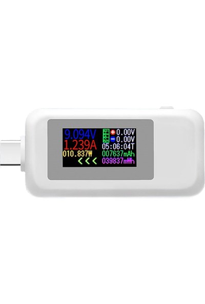 Shenzhen Xin Xin 10'u 1 Arada Dc Type-C USB Test Cihazı Akım 4-30V Voltaj Ölçer - Beyaz (Yurt Dışından) Shenzhen Xin Xin 10'u 1 Arada Dc Type-C USB Test Cihazı Akım 4-30V Voltaj Ölçer - Beyaz (Yurt Dışından)