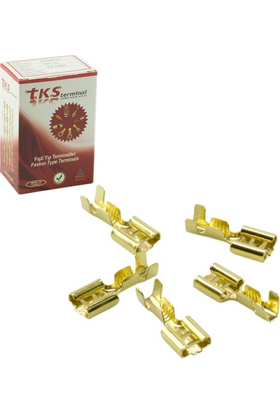 Oem Sarı Kablo Pabuç (Tks-1d) 6.3 Dişi Terminal Paketi (300LÜK)