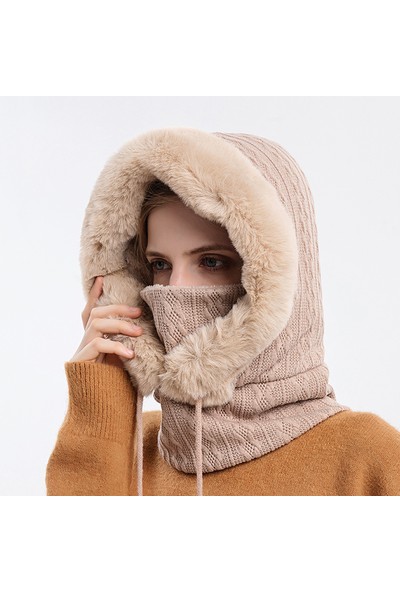 Selamm Açık Havada Soğuğa Dayanıklı Kayak Şapkası, Yüz Maskesi, Tek Parça Soğuğa Dayanıklı Başlık