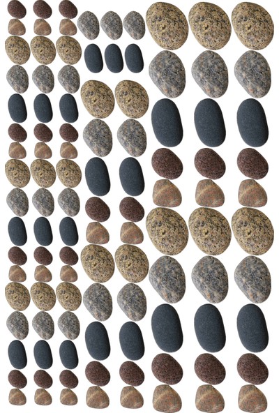 Deniz Art Ajans 117 Parça Taş Desen Duvar Sticker Seti Deniz Art Ajans 117 Parça Taş Desen Duvar Sticker Seti