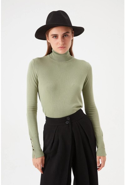 Açelya Okcu Yüksek Bel Palazzo Kumaş Pantolon