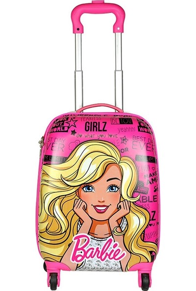 Little Lemur Barbie Çek Çekli Çocuk Valiz