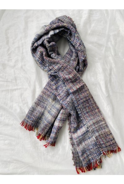 Retrobird Atkı - Şal Kadın Gri