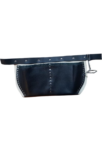 Özkök Çiftliği Çivi Önlüğü Deri Kemerli Perçinli