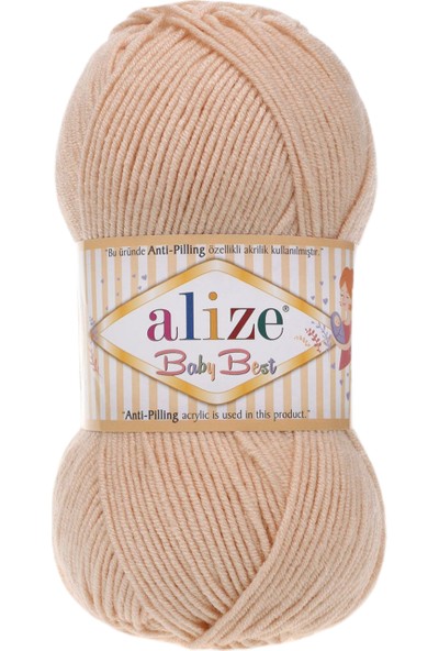 Alize Baby Best El Örgü Ipi Renk KODU:382-PUDRA Alize Baby Best El Örgü Ipi Renk KODU:382-PUDRA
