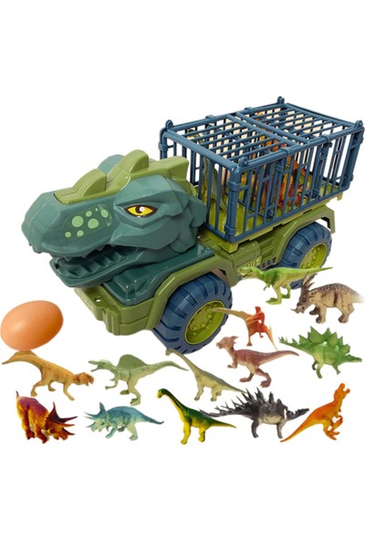 Dinozor Mühendislik Araç Oyuncaklar Taşıyıcı Taşıma Kamyon Hediye W / 15 Dinozorlar Tyrannosaurus Dinozor Mühendislik Araç Oyuncaklar Taşıyıcı Taşıma Kamyon Hediye W / 15 Dinozorlar Tyrannosaurus
