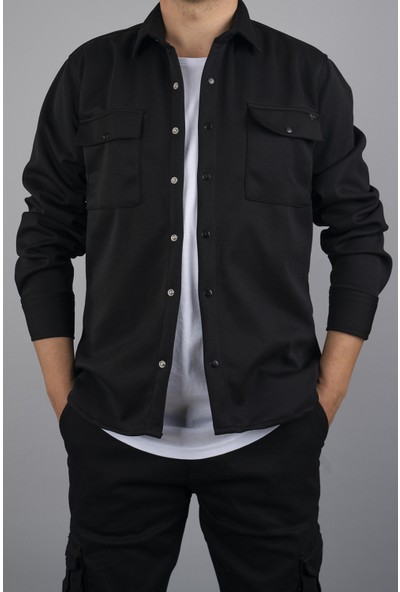 Bombe Erkek Slim Fit Scuba Gömlek