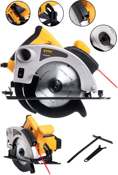 Stax Germany Technology 3700 Watt Fast Profesyonel Bakır Sargı Lazerli Açılı Kesim 185MM Daire Testere Stax Germany Technology 3700 Watt Fast Profesyonel Bakır Sargı Lazerli Açılı Kesim 185MM Daire Testere