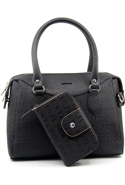 Just Polo Kadın Uzun Askılı El Çantası ve Cüzdan Kombini