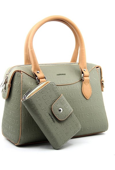 Just Polo Kadın Uzun Askılı El Çantası ve Cüzdan Kombini