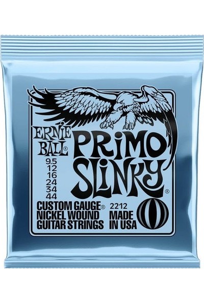 Ernie Ball P02212 Primo Slinky Electric Guitar Strings Elektro Gitar Teli (009,5 - 44) Ernie Ball P02212 Primo Slinky Electric Guitar Strings Elektro Gitar Teli (009,5 - 44)