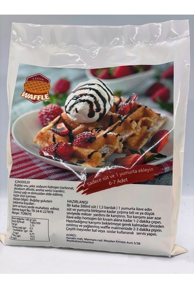 Lizya Waffle Mix Toz Karışımı 250 gr