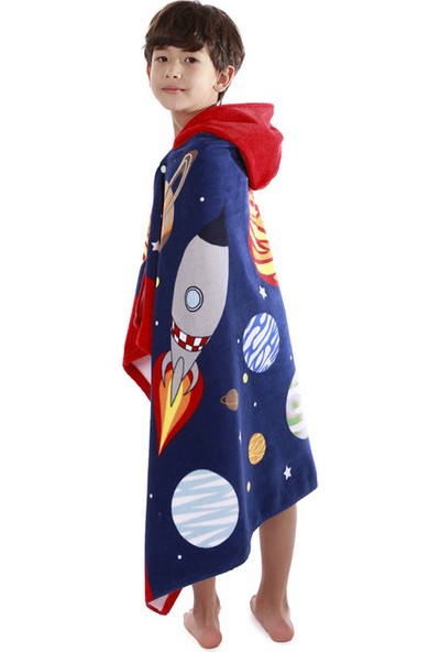 Wonderland Çocuklar Için Kapüşonlu Plaj Banyo Havlusu (Yurt Dışından)
