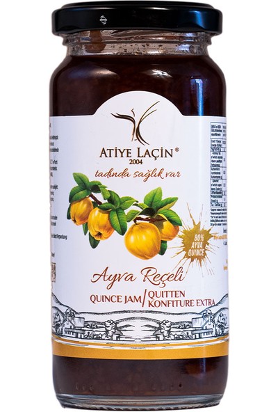Atiye Laçin Ayva Reçeli 250 gr Atiye Laçin Ayva Reçeli 250 gr