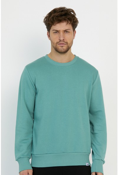 Amazing Crash Su Yeşili Unisex Bisiklet Yaka 3 Iplik Şardonsuz Basic Sweatshirt P1145 Amazing Crash Su Yeşili Unisex Bisiklet Yaka 3 Iplik Şardonsuz Basic Sweatshirt P1145