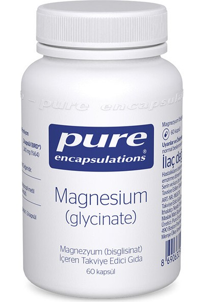 Pure Encapsulations Magnesium (Glycinate) 60 Kapsül Pure Encapsulations Magnesium (Glycinate) 60 Kapsül