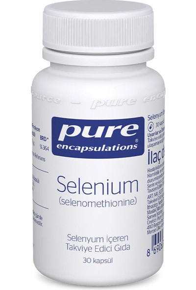 Pure Encapsulations Selenium 200 Mcg 30 Kapsül