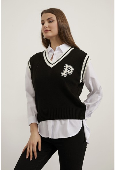 Armalıfe 1439 P Nakışlı Bayan Triko Süveter