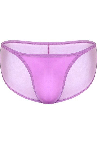 Erkek Örgü Gazlı Bez Hızlı Kuru Yüksek Bacak Külot Menekşe