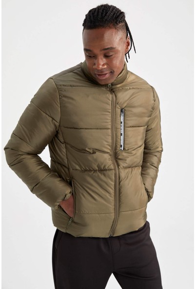 DeFacto Defacto Fit Slim Fit Dik Yaka Isı Yalıtımlı Warmtech Puffer Şişme Mont V2658AZ21WN
