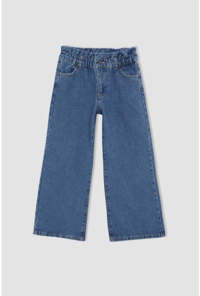 DeFacto Kız Çocuk Wide Leg Geniş Paça Jean Pantolon W5751A622SP DeFacto Kız Çocuk Wide Leg Geniş Paça Jean Pantolon W5751A622SP