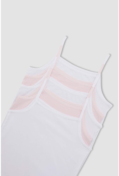 DeFacto Kız Çocuk Basic Askılı 5'li Pamuklu Atlet V3166A622SP DeFacto Kız Çocuk Basic Askılı 5'li Pamuklu Atlet V3166A622SP