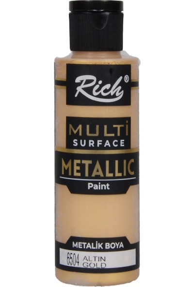 Rich Multi Surface Metalik Akrilik Boya 120 ml Altın