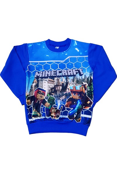 Minecraft Çocuk Sweatshirt Minecraft Çocuk Sweatshirt