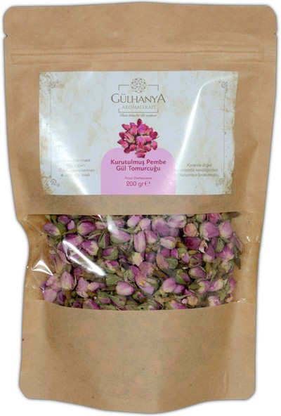 Gülhanya Aromaterapi Kurutulmuş Pembe Gül Tomurcuğu 200 gr