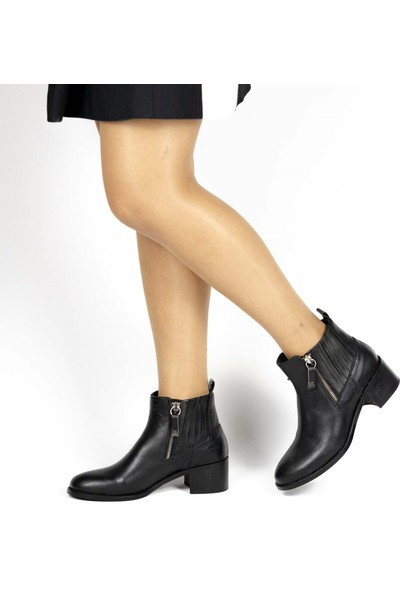 TwoEgoist Deri Kadın Bootie TwoEgoist Deri Kadın Bootie