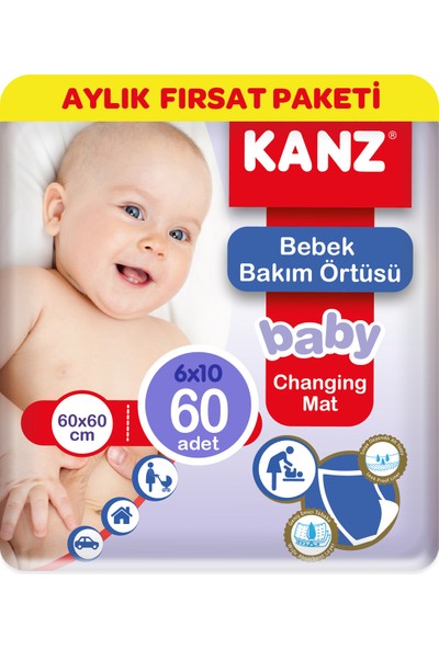 Kanz Bebek Bakım Örtüsü 6X10 60 Adet