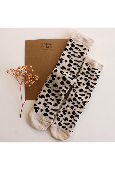 Minnie Kids Minniekids Leopar Desenli Anne- Çocuk Çorap Seti
