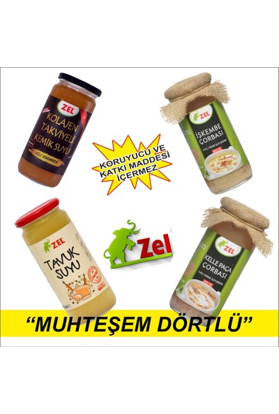 Zel Ilikli Kemik Suyundan Dördü Bir Arada