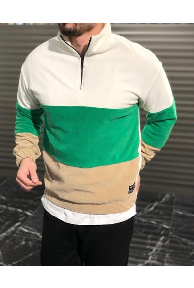 Glow Erkek Yarım Fermuarlı Polar Sweat