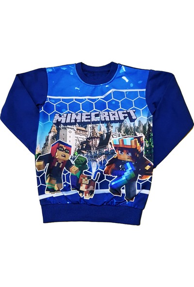 Minecraft Çocuk Sweatshirt Minecraft Çocuk Sweatshirt