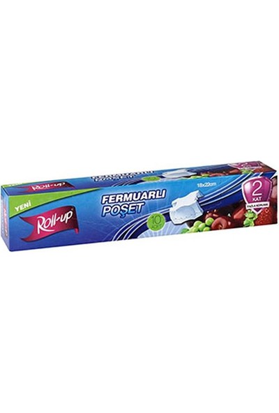 Roll-Up Fermuarlı Poşet 22X18 cm 10 Lu Roll-Up Fermuarlı Poşet 22X18 cm 10 Lu