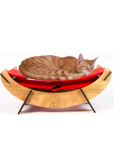 Ankaflex Özel Tasarım Pratik ve Şık Kedi Hamağı,yatağı Kırmızı