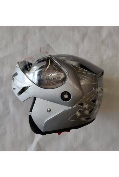 Erb XZFL103 Kask Çenesi Açılan Lüx Gözlüklü Gri (S)