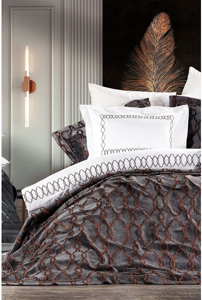 Zebra Casa Violet Antrasit/bakır Premium Çeyiz Seti