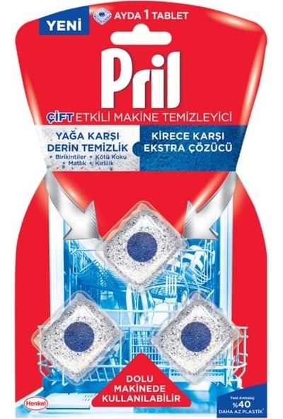 Pril Makine Temizleyici 3'lü Kapsül Pril Makine Temizleyici 3'lü Kapsül