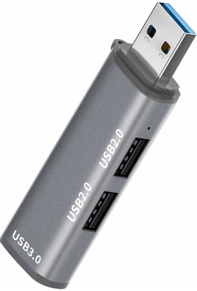 Microsonic 3 Port Hub USB 3.0 Çoğaltıcı Çoklayıcı Gri
