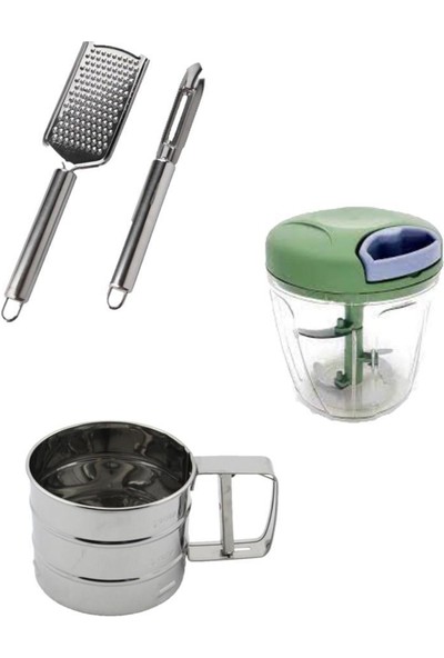 Rossel PREMIUMBYS3LU Ipli El Rondosu Mini Un Eleği Rende ve Oyucu Rossel PREMIUMBYS3LU Ipli El Rondosu Mini Un Eleği Rende ve Oyucu