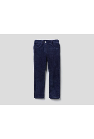 Benetton Renkli Kadife Jegging