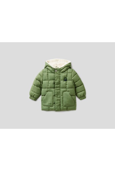 Benetton Içi Peluş Astarlı Dolgulu Mont
