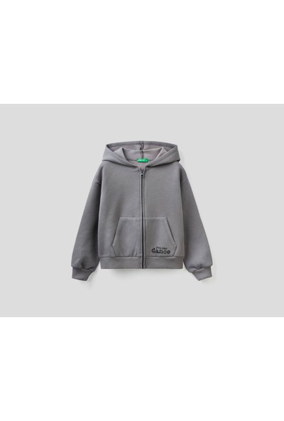 Benetton Simli Baskılı Sweatshirt