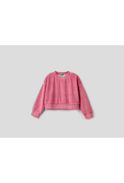 Benetton Şönil Boxy Sweatshirt