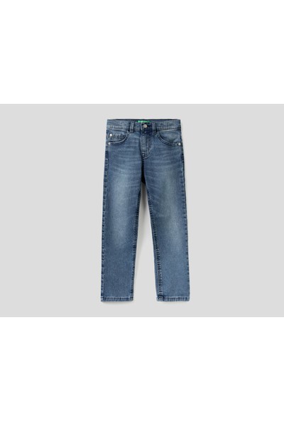 Benetton Yıkamalı Jean Pantolon
