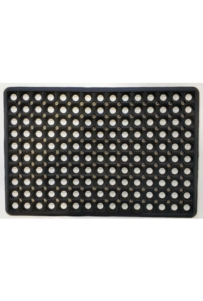 Birce Home Dış Mekan Açık Petek Model Siyah Kapı Önü Paspas 40 x 60 cm