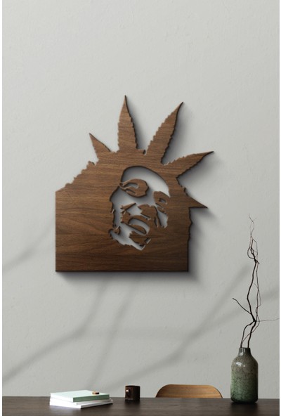 Kusva Ahşap Bob Marley Dekoratif Tablo Kusva Ahşap Bob Marley Dekoratif Tablo