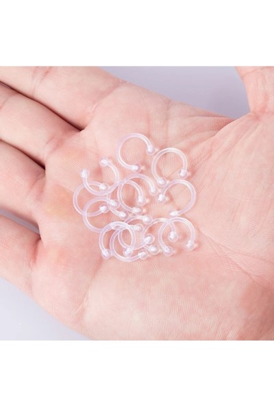 Takıconcept Takı Concept Antialerjik Şeffaf Bioplast Yarım Ay Piercing Takıconcept Takı Concept Antialerjik Şeffaf Bioplast Yarım Ay Piercing